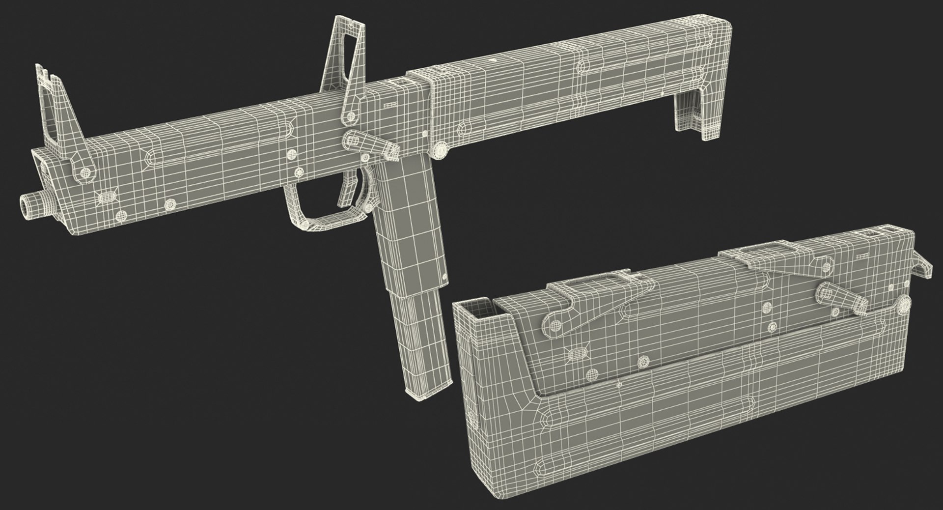 3D Model Machine Pistol Pp-90 Smg - TurboSquid 1150601