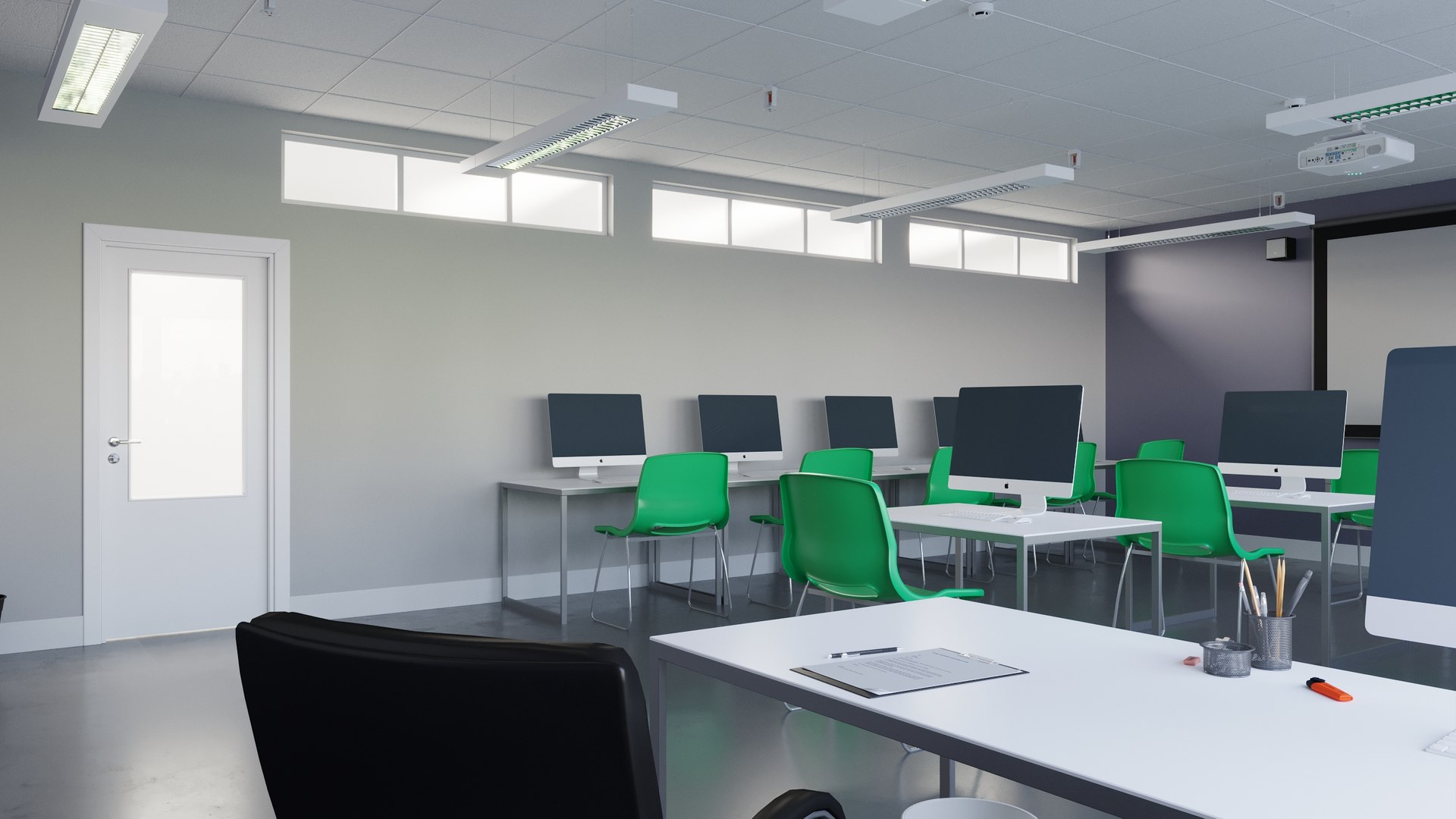 3D Computer Classroom - TurboSquid 1945159