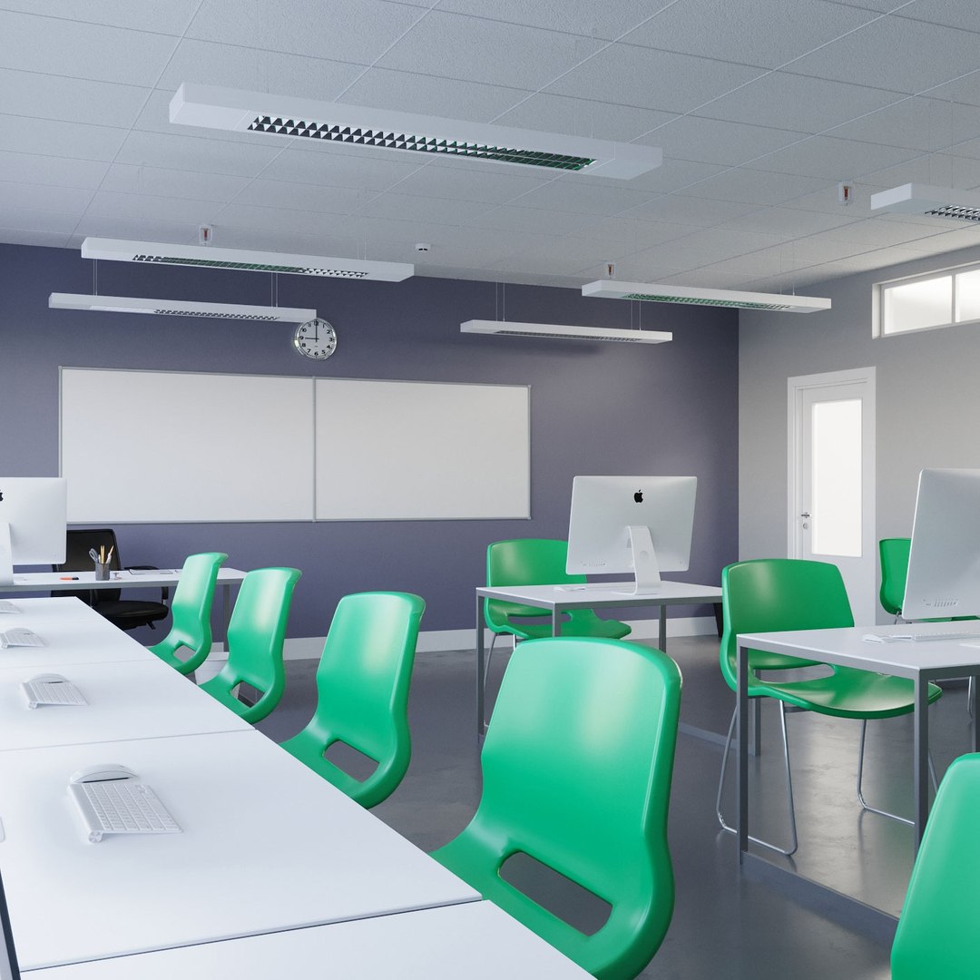 3D Computer Classroom - TurboSquid 1945159