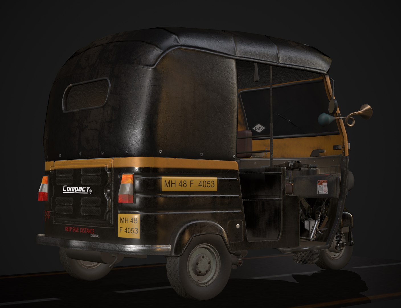 3D Auto Rickshaw Model - TurboSquid 1971913