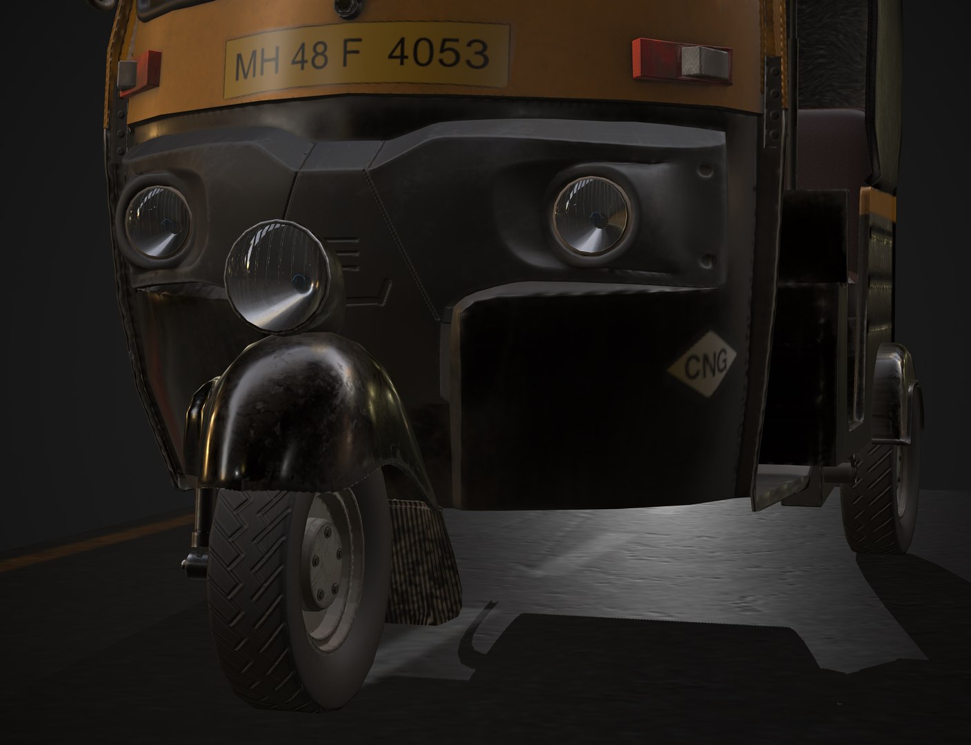 3D Auto Rickshaw Model - TurboSquid 1971913