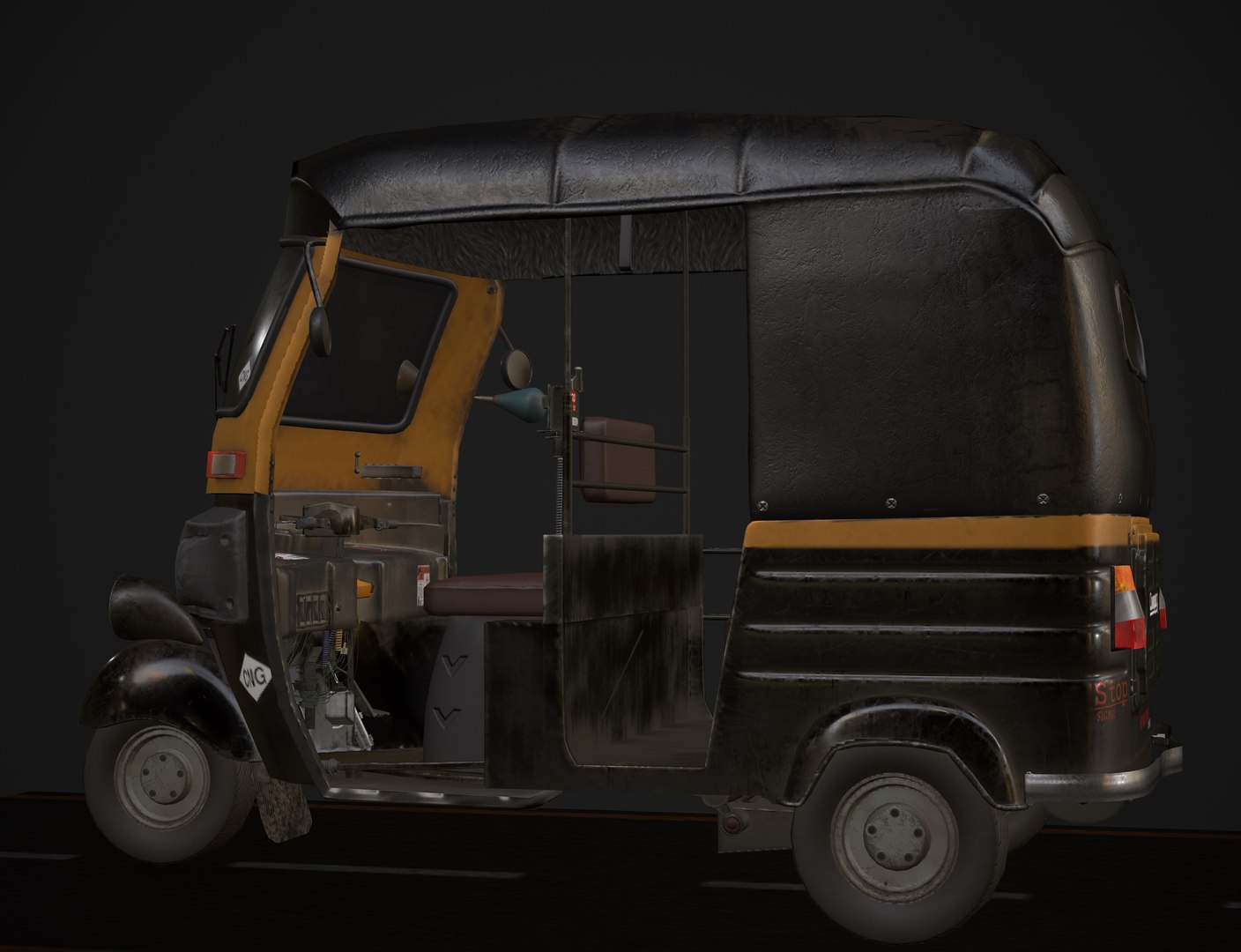 3D Auto Rickshaw Model - TurboSquid 1971913