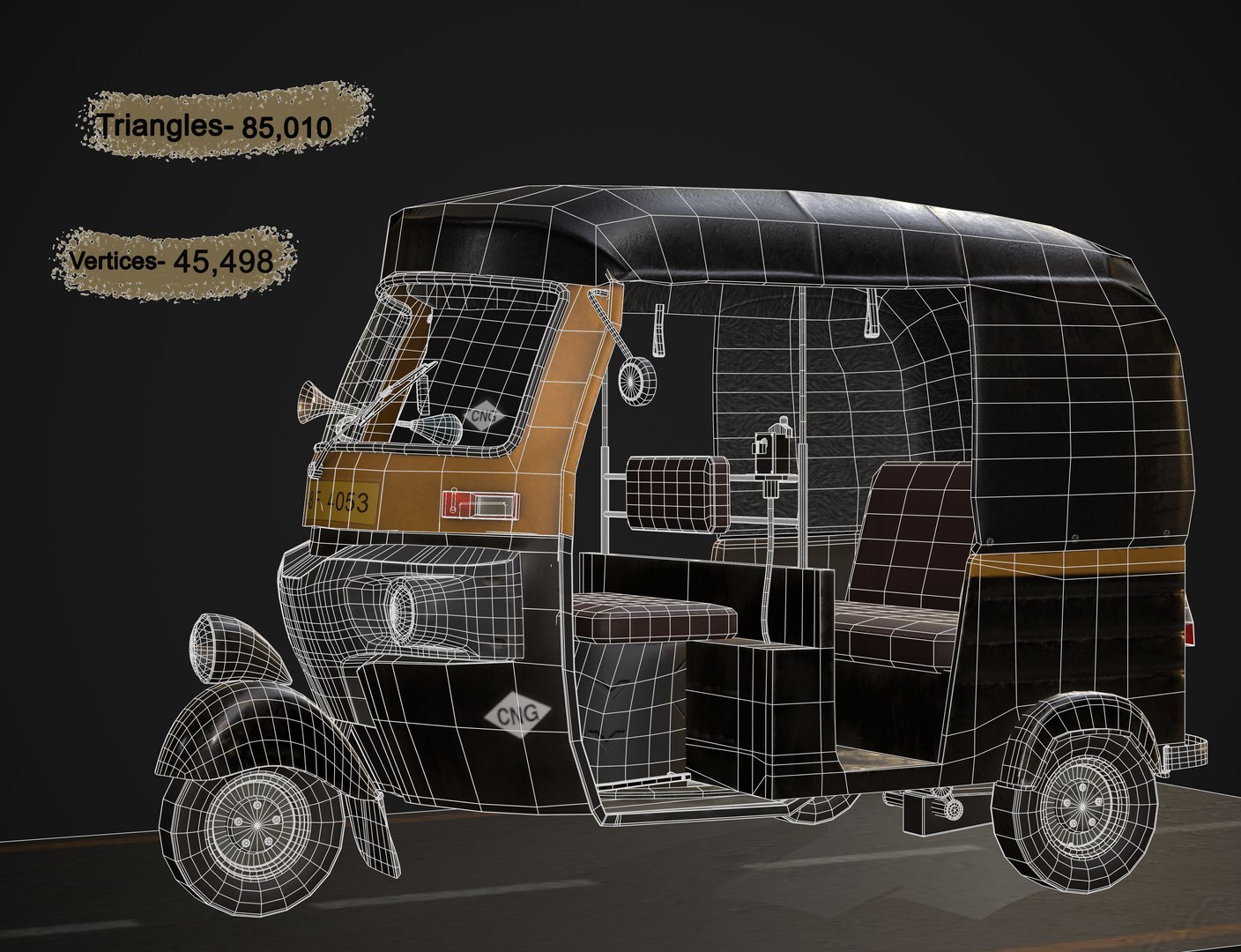 3D Auto Rickshaw Model - TurboSquid 1971913