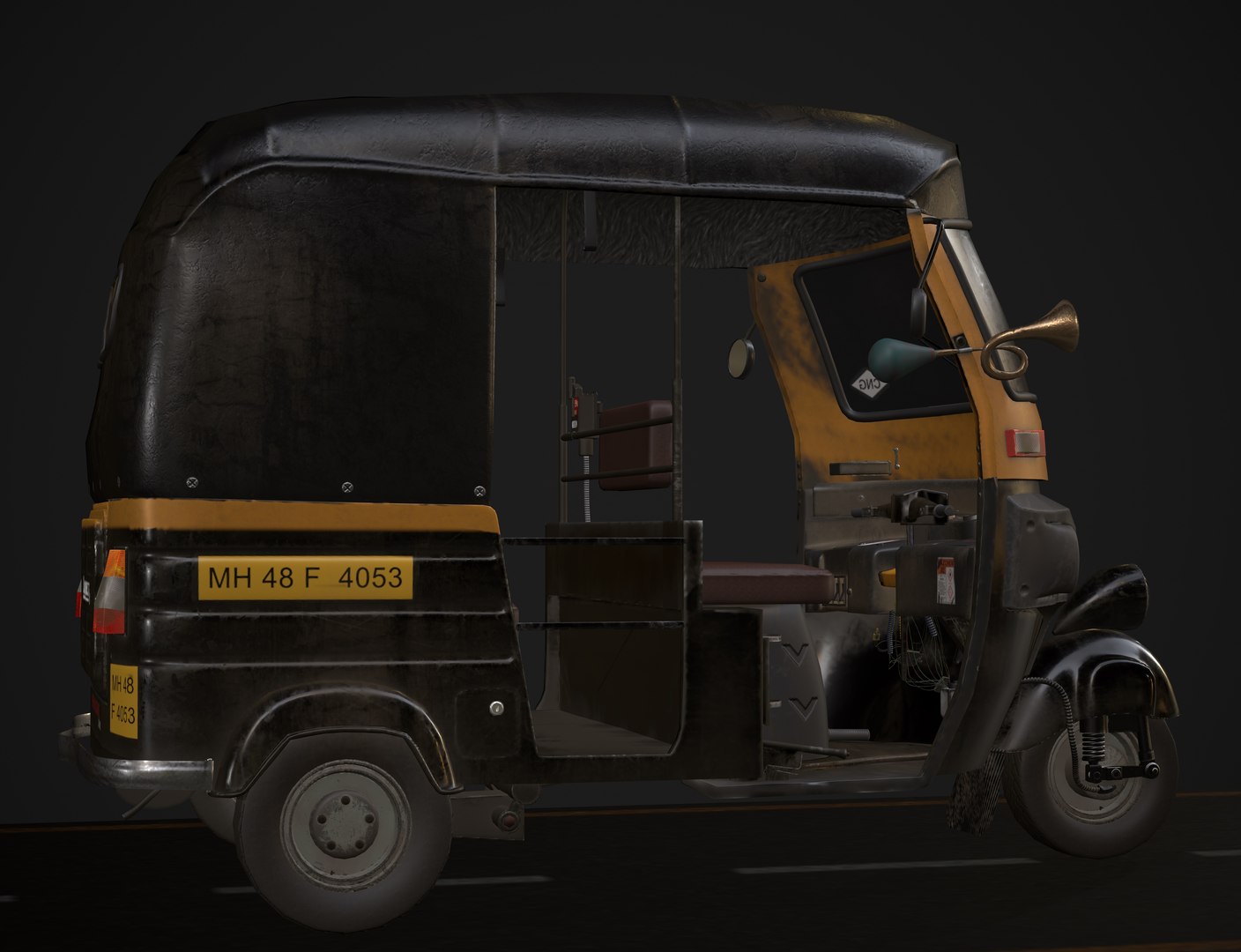 3D Auto Rickshaw Model - TurboSquid 1971913