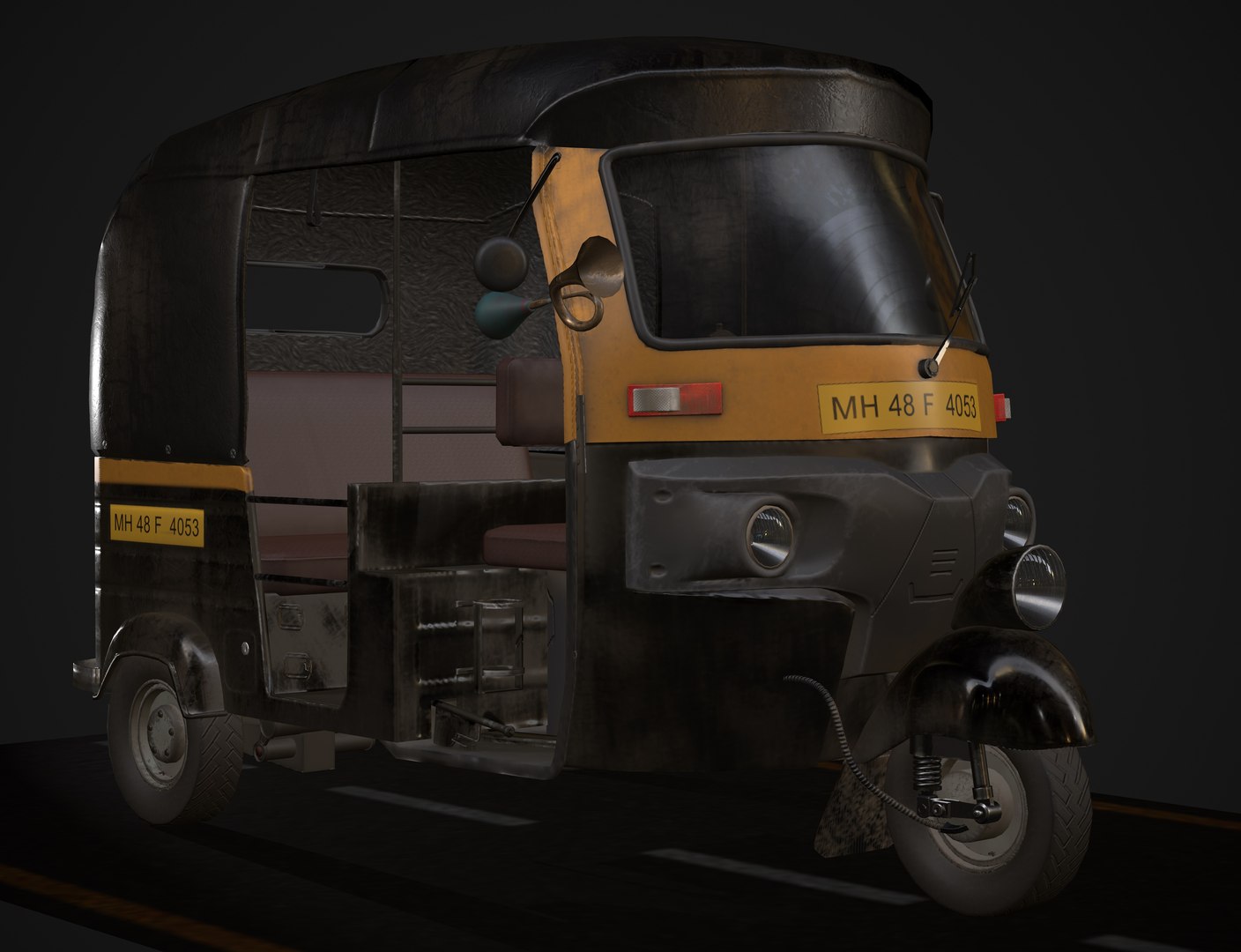3D Auto Rickshaw Model - TurboSquid 1971913