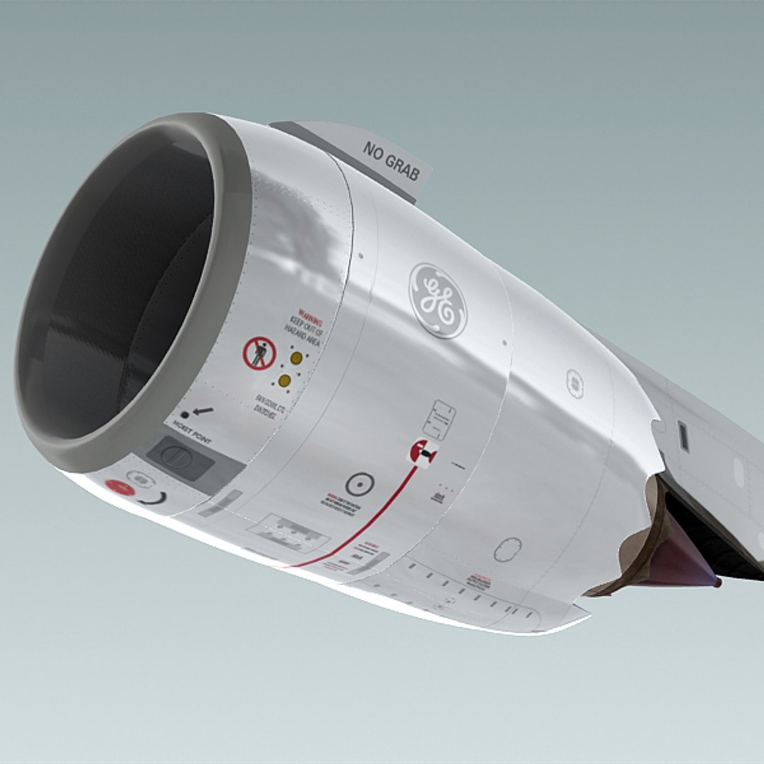Genx-2b Jet Engine 3d Model