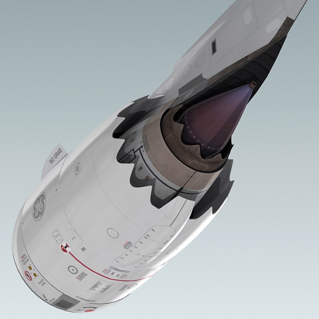 Genx-2b Jet Engine 3d Model