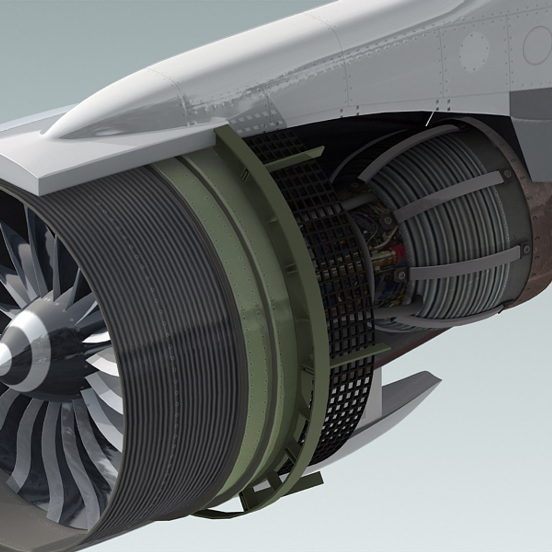 Genx-2b Jet Engine 3d Model