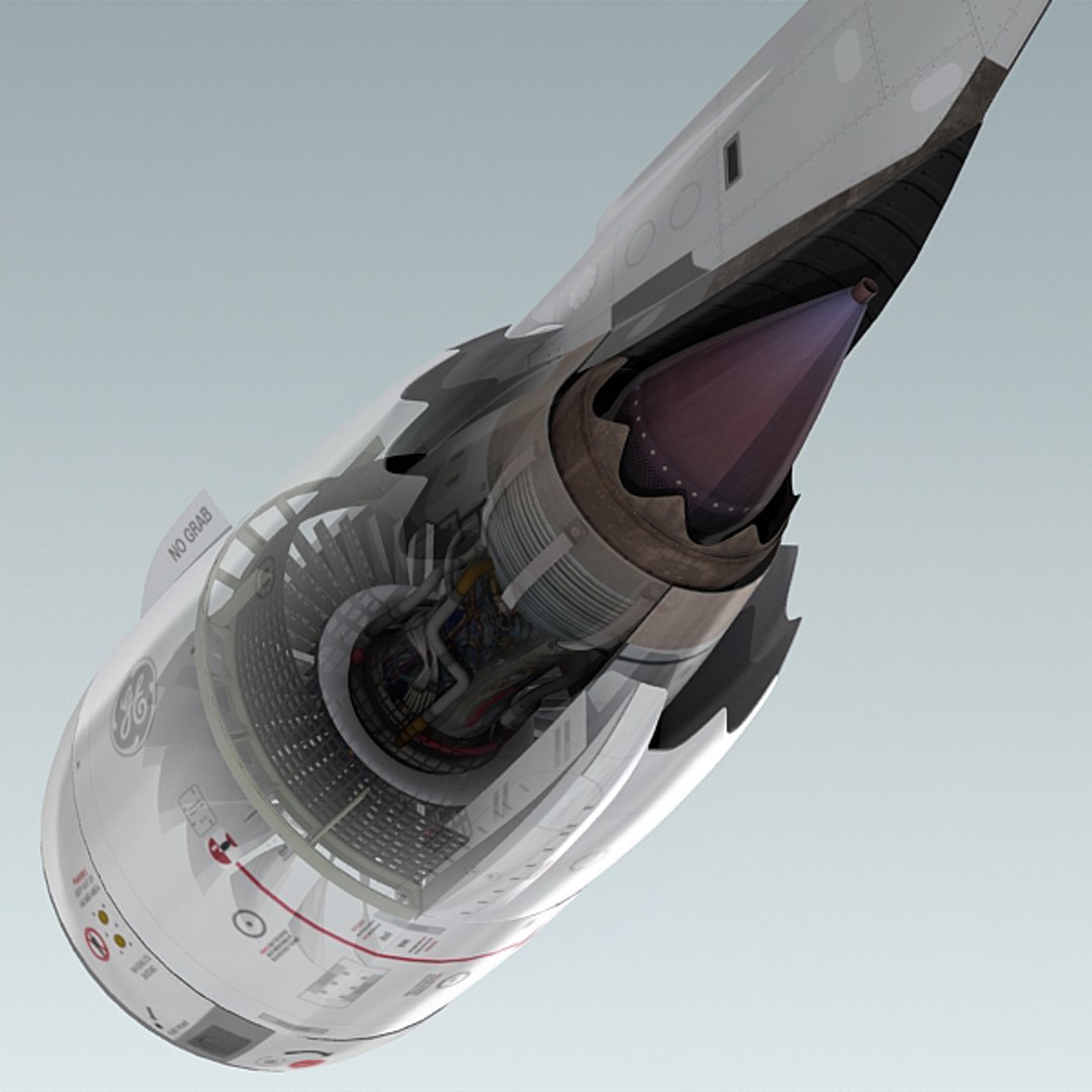 Genx-2b Jet Engine 3d Model