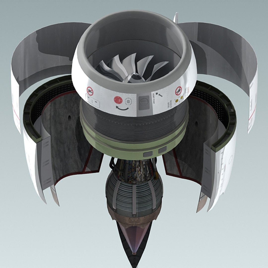 Genx-2b Jet Engine 3d Model