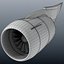 Genx-2b Jet Engine 3d Model