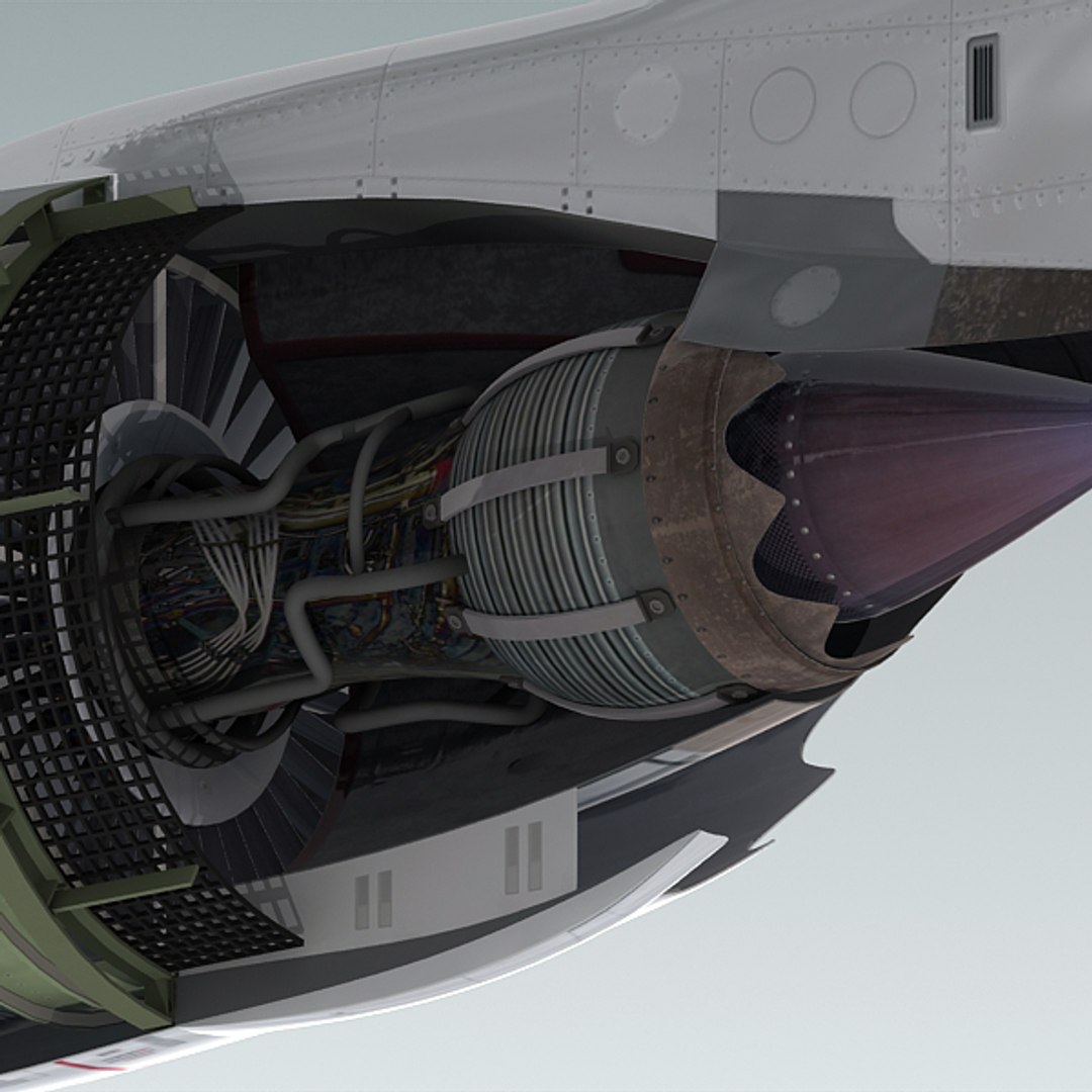 Genx-2b Jet Engine 3d Model