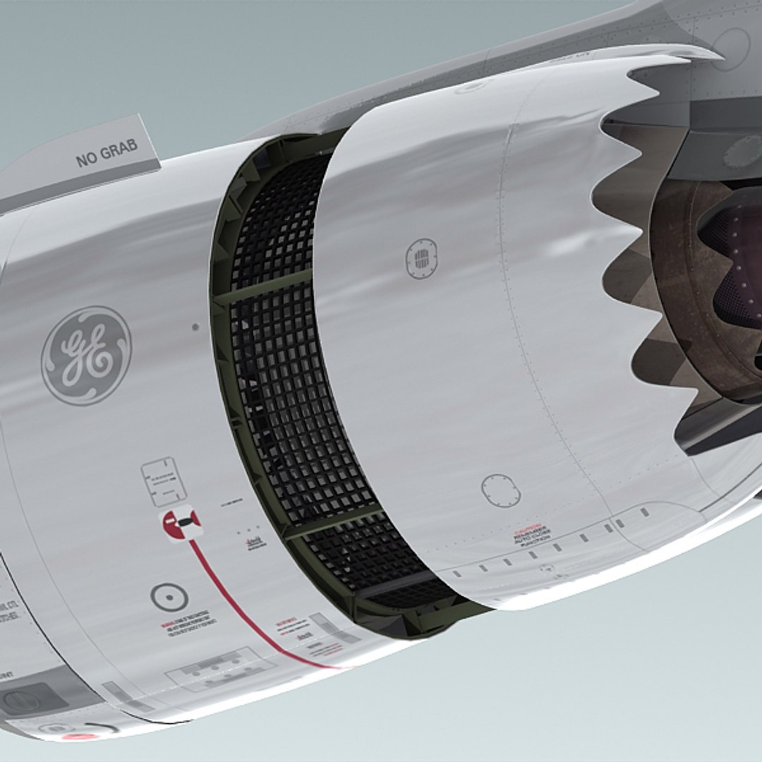 Genx-2b Jet Engine 3d Model