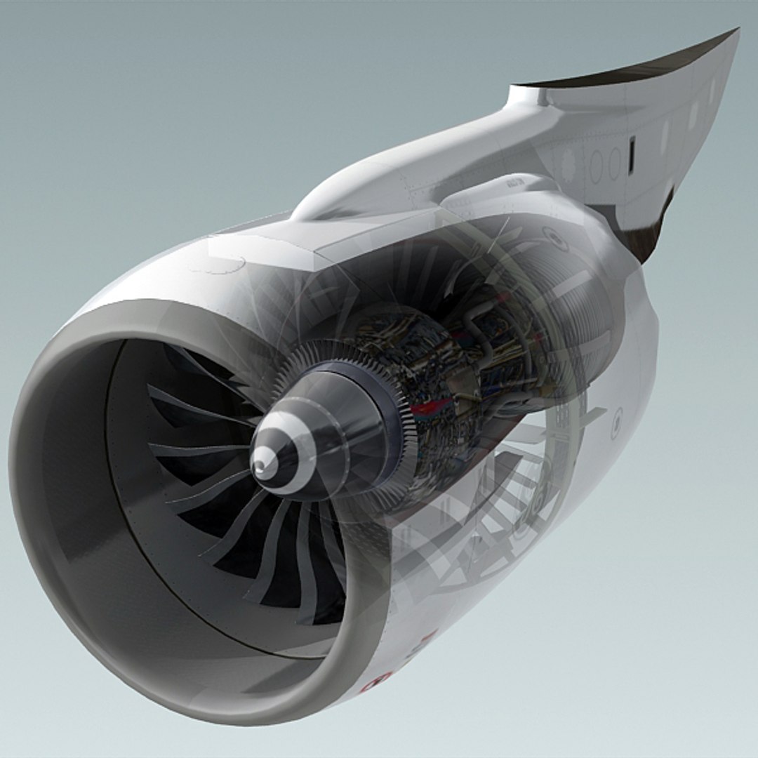 Genx-2b Jet Engine 3d Model
