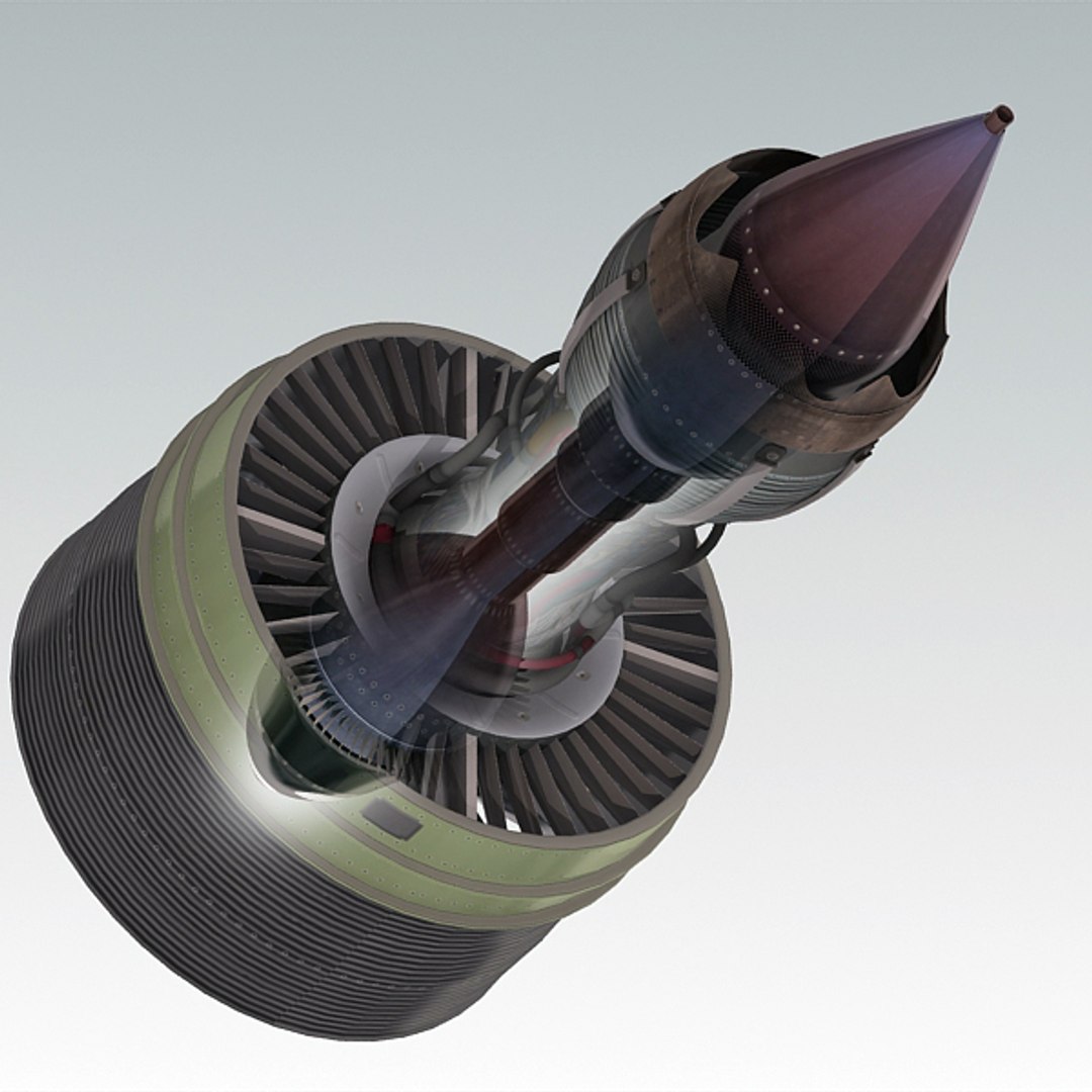 Genx-2b Jet Engine 3d Model