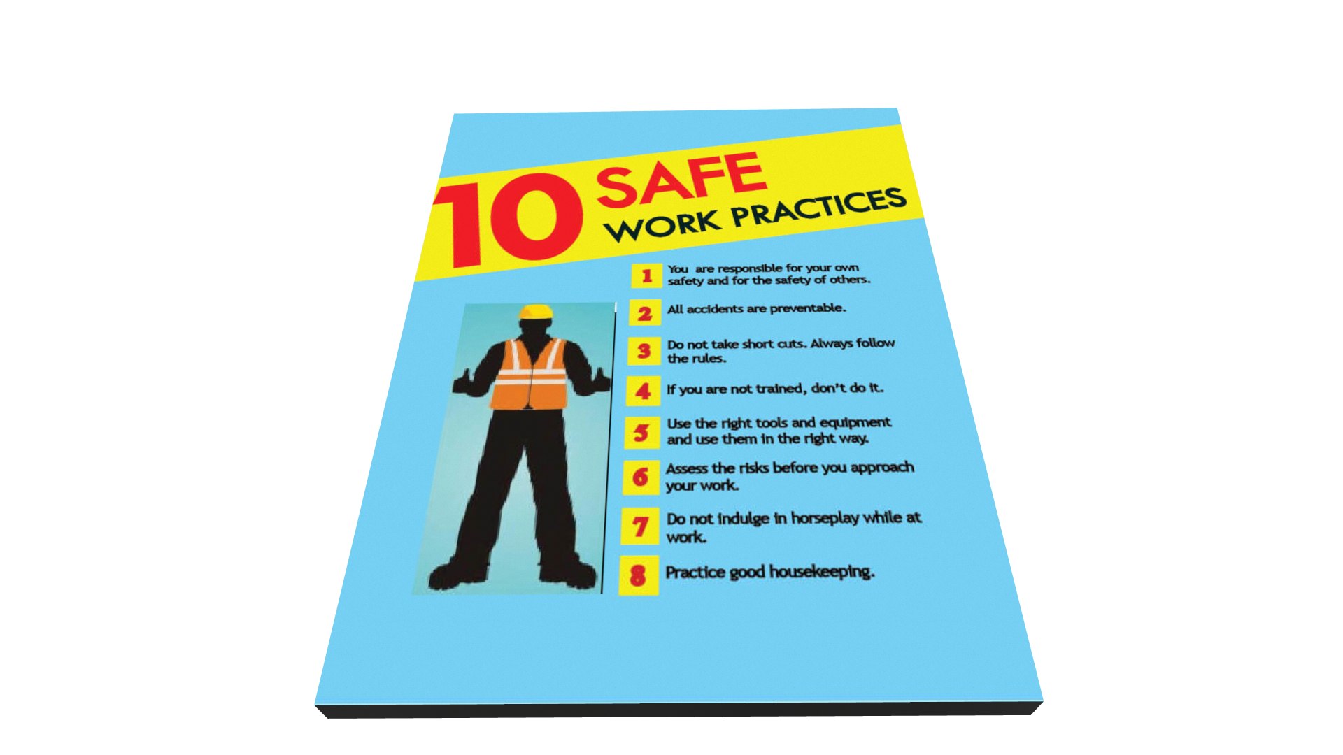 3D Model Safe Work Poster - TurboSquid 2134035