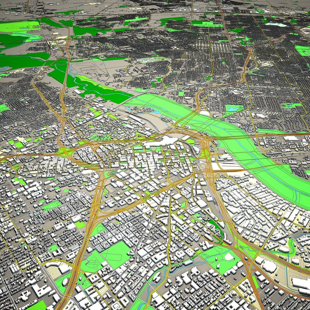 3D model dallas cityscape - TurboSquid 1474778
