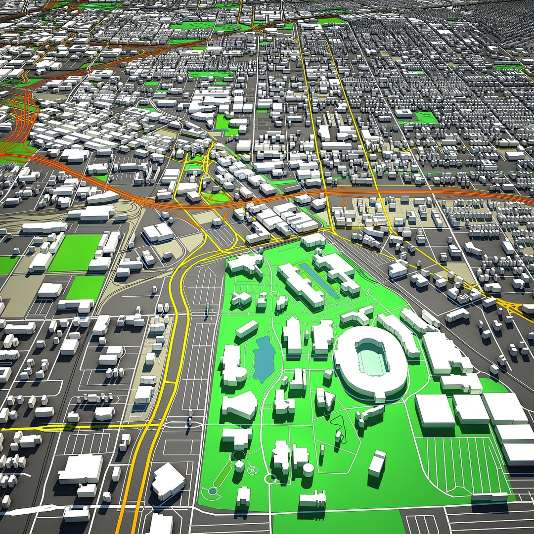 3D model dallas cityscape - TurboSquid 1474778
