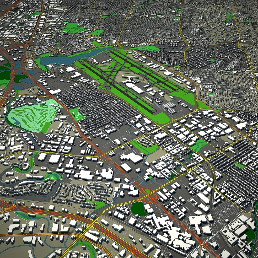 3D model dallas cityscape - TurboSquid 1474778