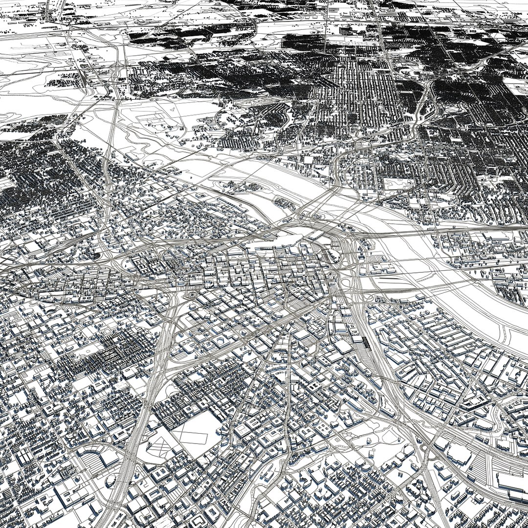 3D model dallas cityscape - TurboSquid 1474778