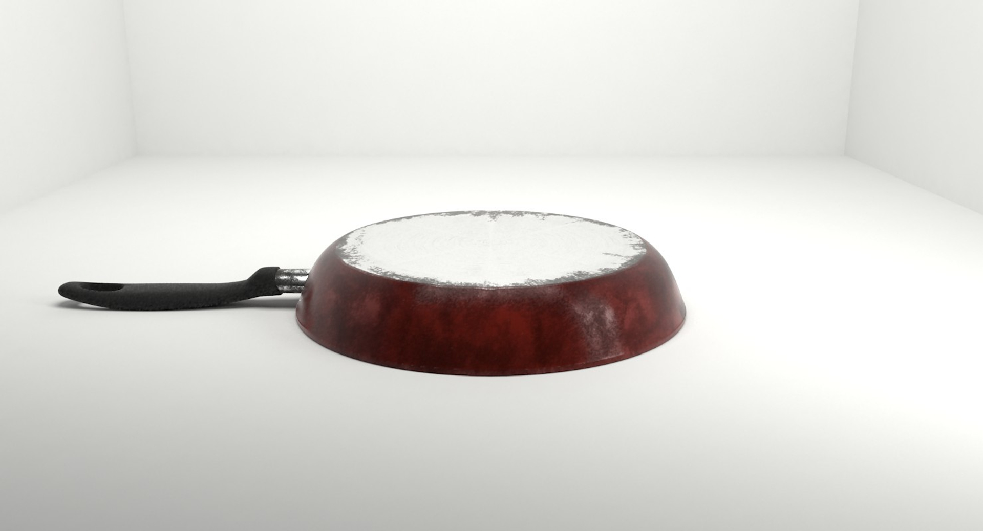 metal frying pan 3d obj