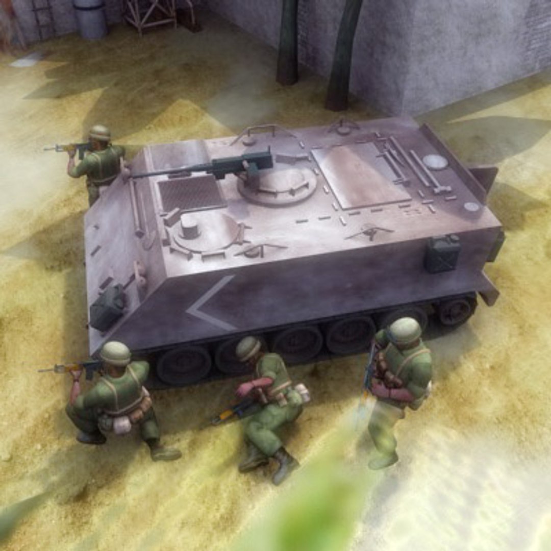 israeli infantry m113-apc 3d model