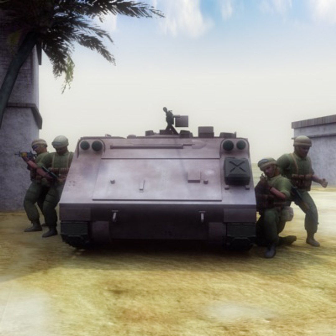 israeli infantry m113-apc 3d model