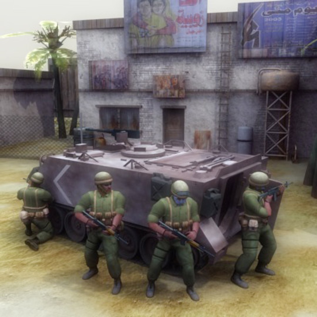 israeli infantry m113-apc 3d model