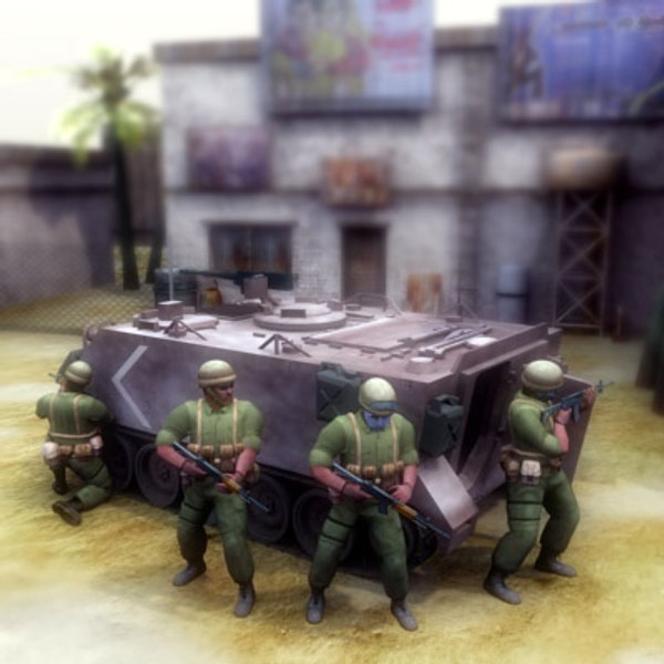 israeli infantry m113-apc 3d model