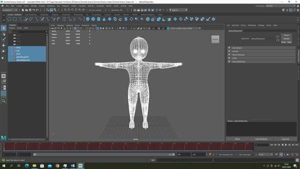 3D Zombie Enemy Green - TurboSquid 2015717