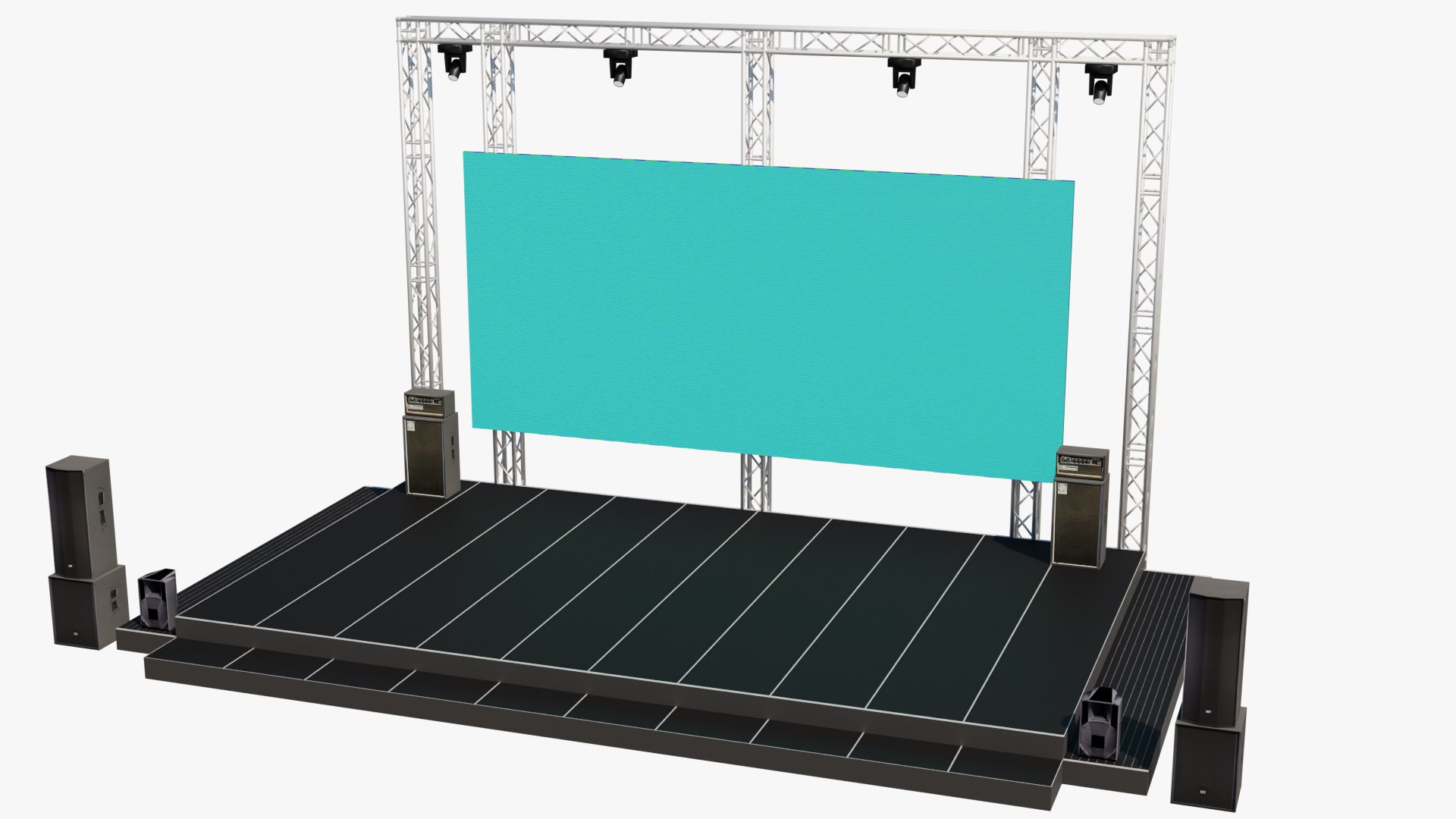 3D Basic Stage Concert - TurboSquid 1979827