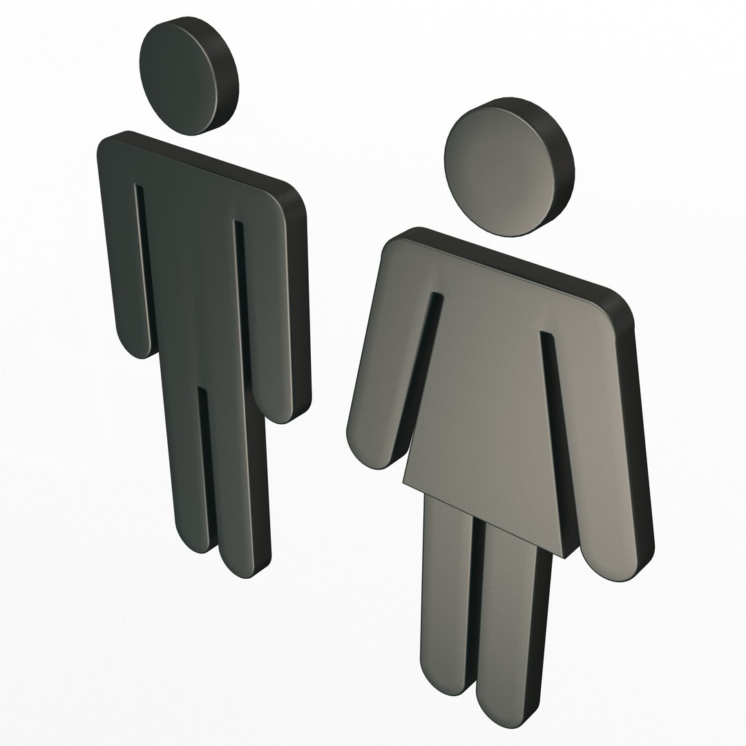 Male And Female Symbol Model - TurboSquid 1850279