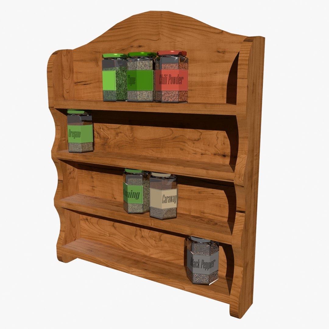 3d Spice Rack Model