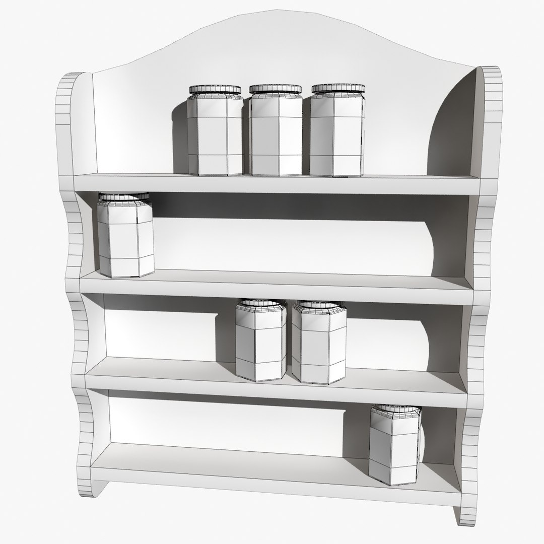 3d Spice Rack Model