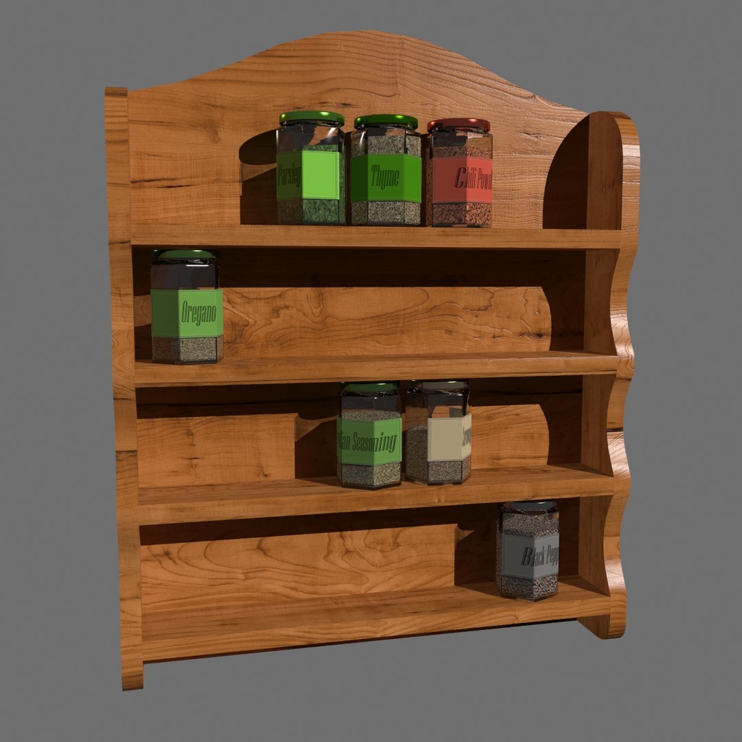 3d Spice Rack Model