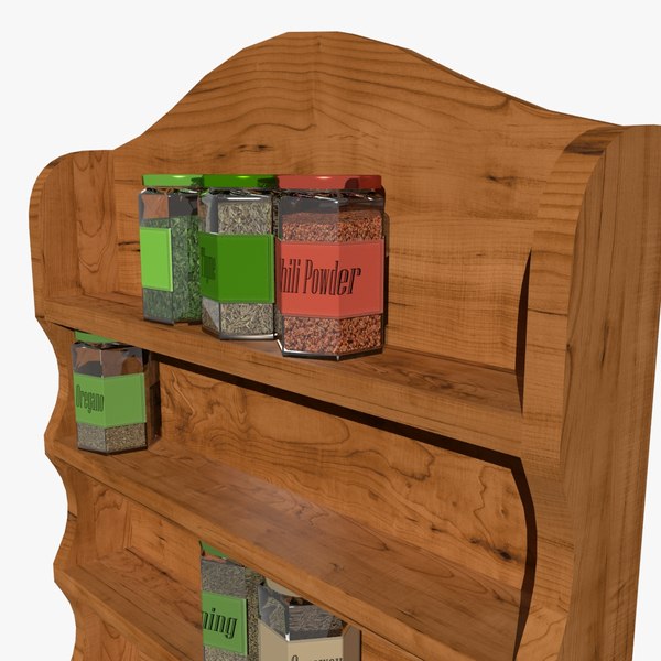 3d spice rack model