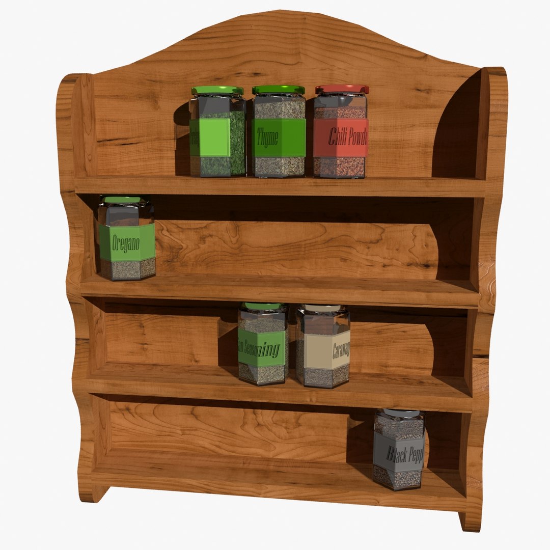 3d Spice Rack Model