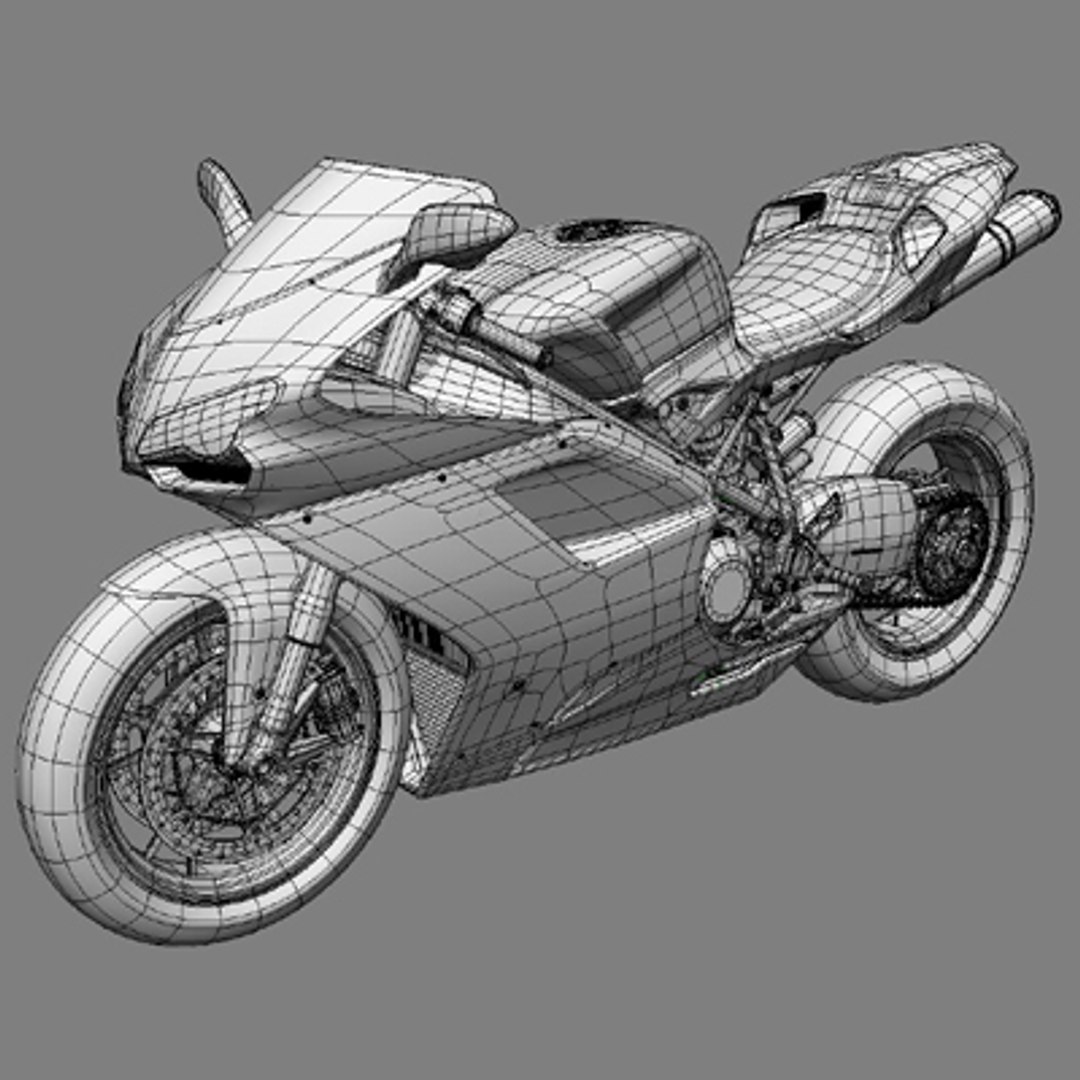 Ducati Motorcycle 3d Model