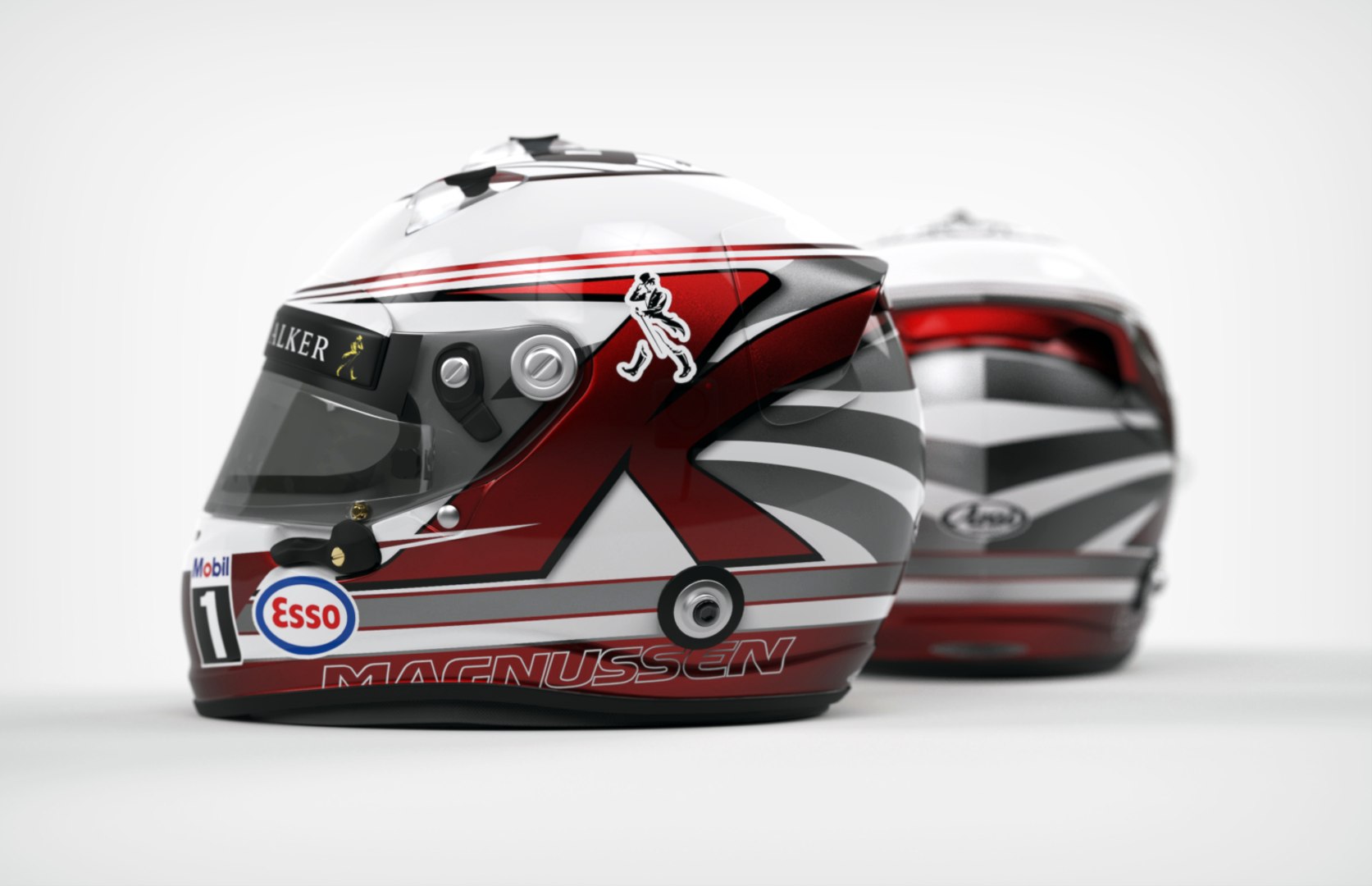 Racing Helmet Kevin Magnussen 3d Max