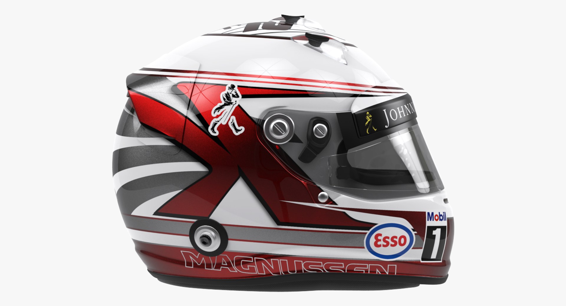 Racing Helmet Kevin Magnussen 3d Max