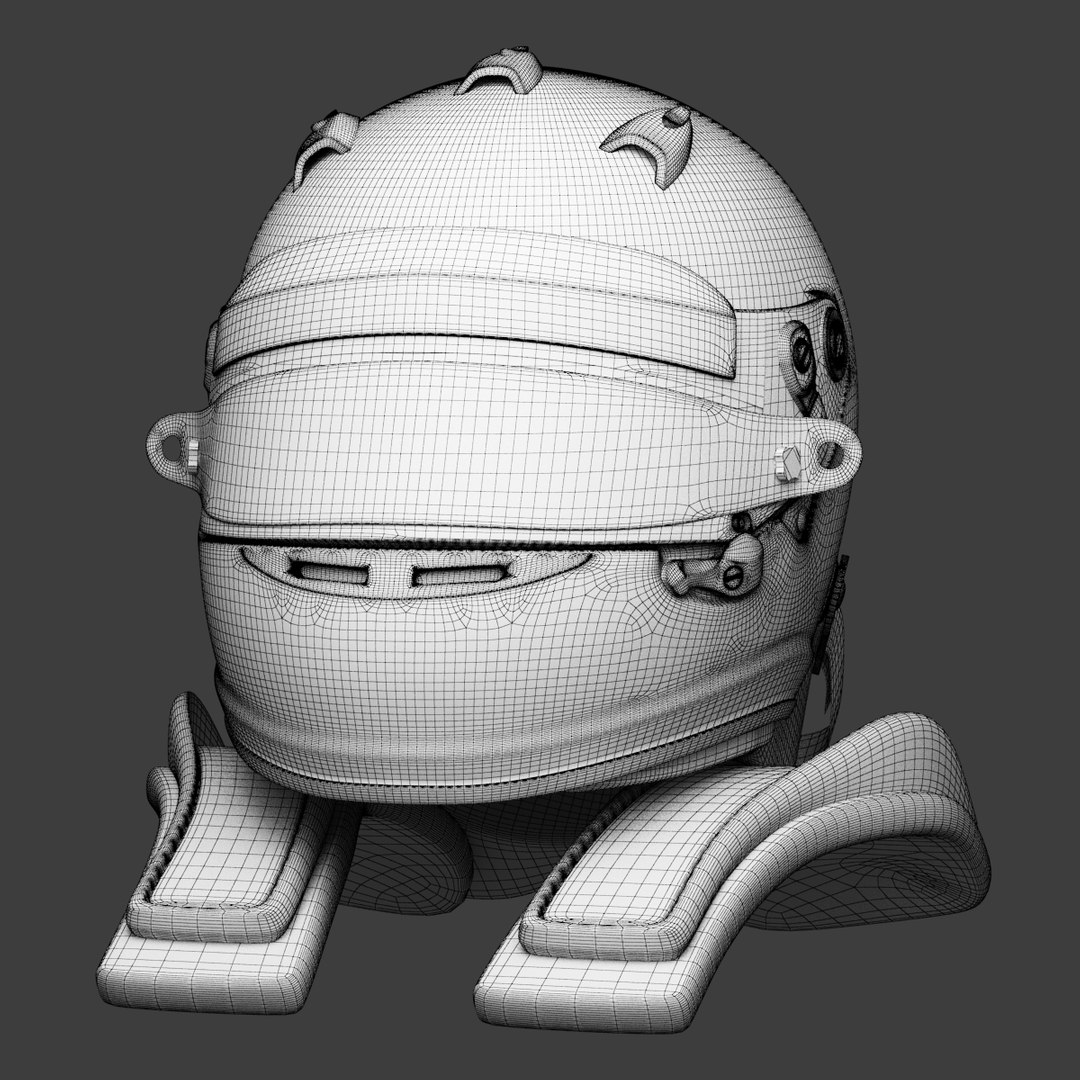 Racing Helmet Kevin Magnussen 3d Max