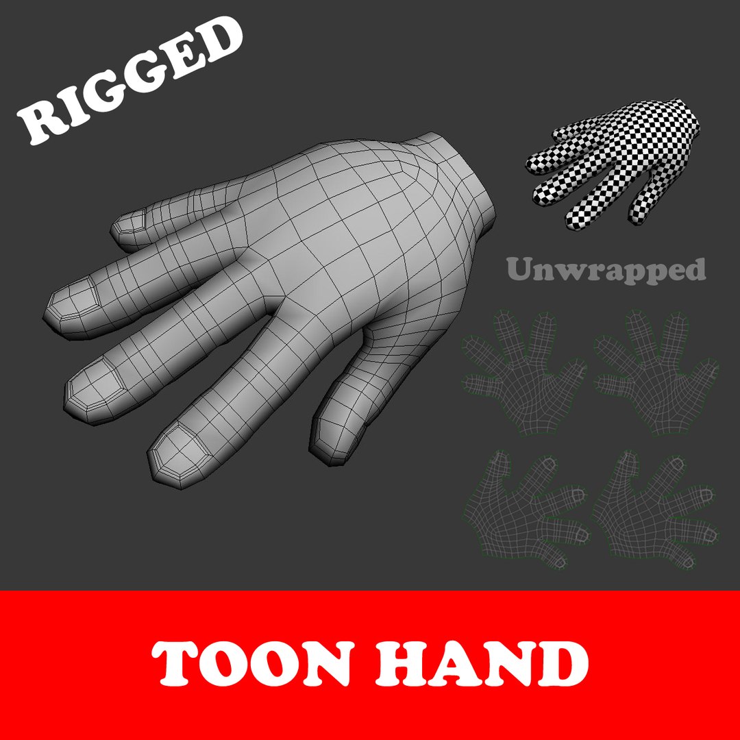 Toon Hand Rigged 3D - TurboSquid 1322992
