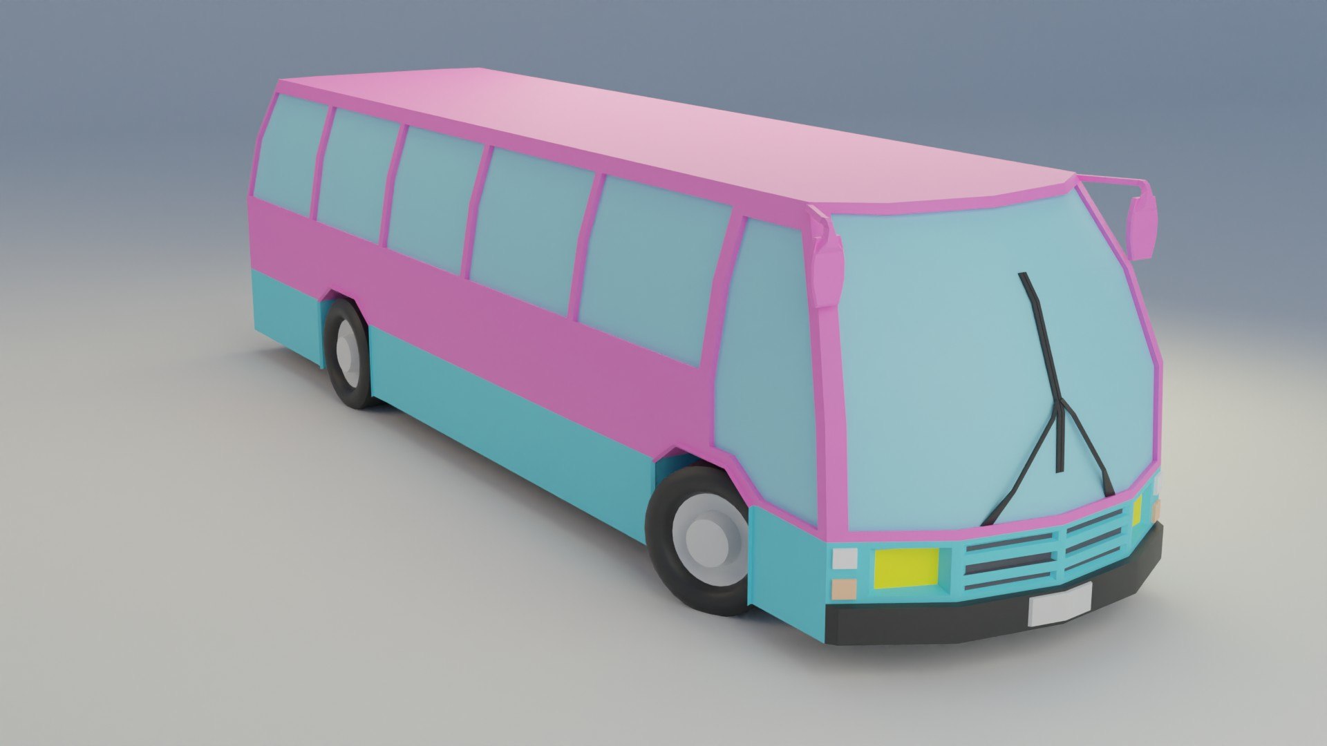 3D Low Poly Bus 01 - TurboSquid 2200774