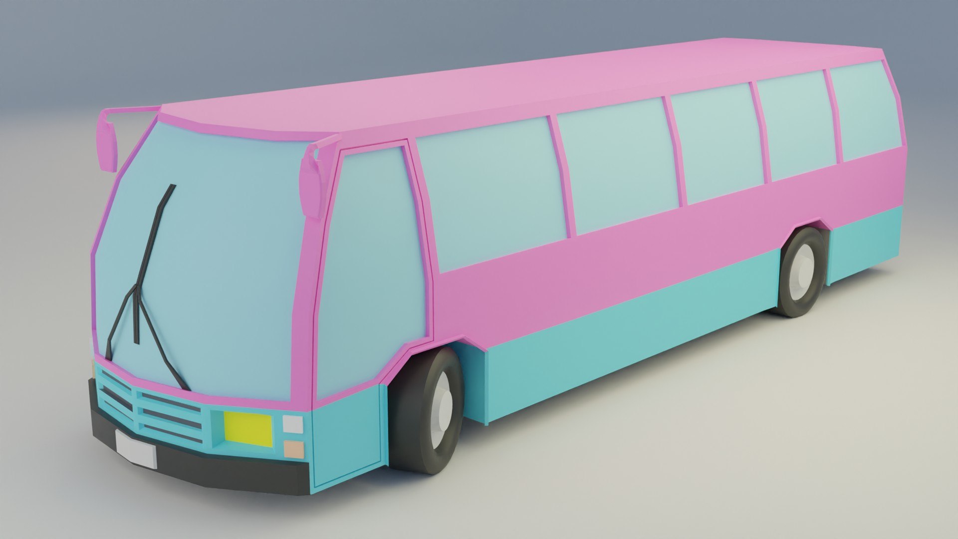3D Low Poly Bus 01 - TurboSquid 2200774