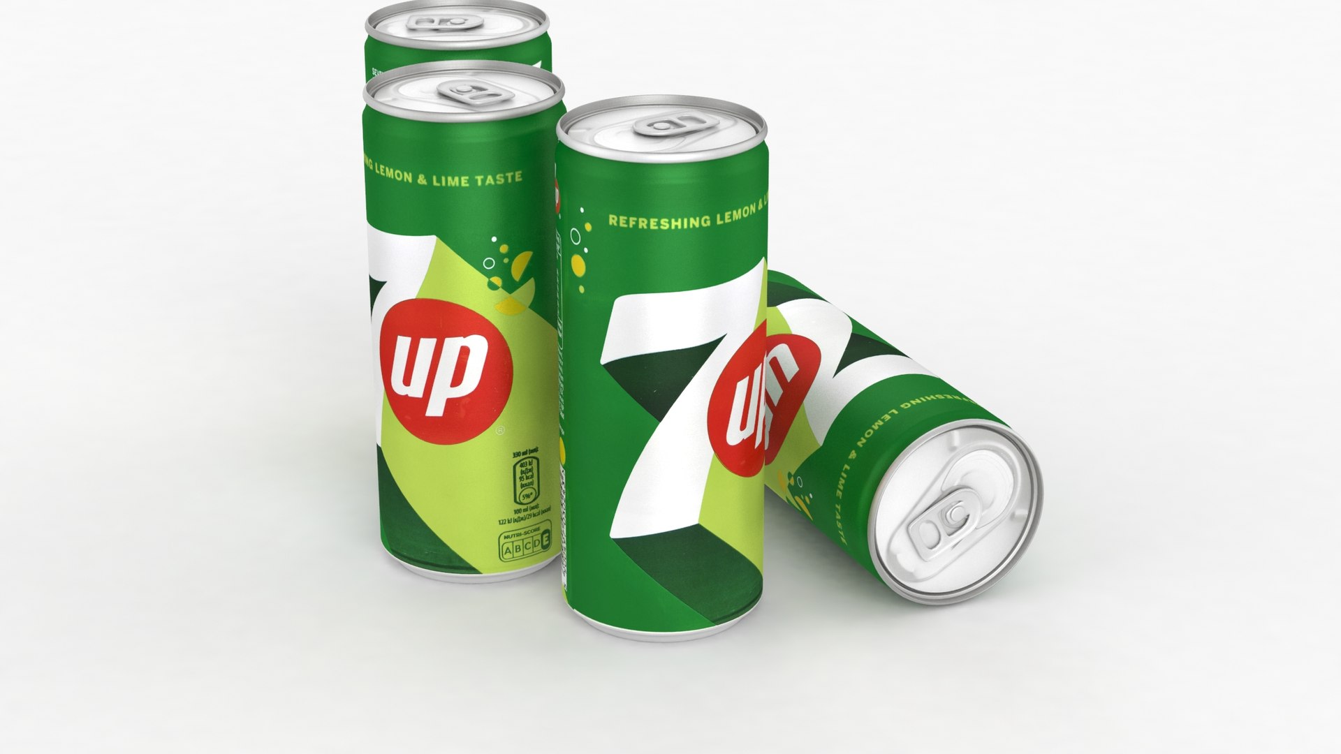 3D Beverage Can 7UP 330ml 2024 Model - TurboSquid 2277324