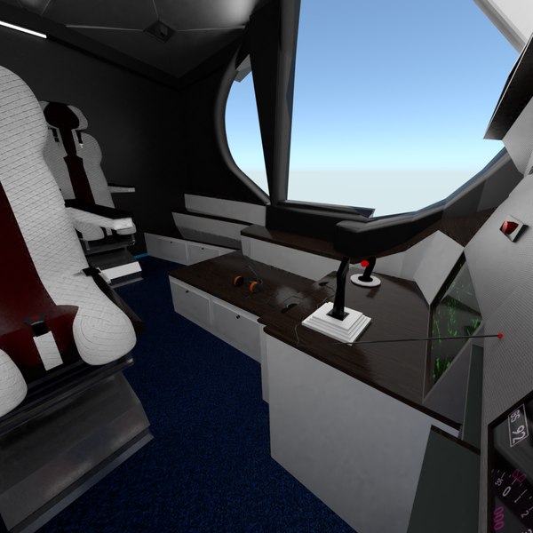 3D airbus airplane cockpit interior model - TurboSquid 1361764