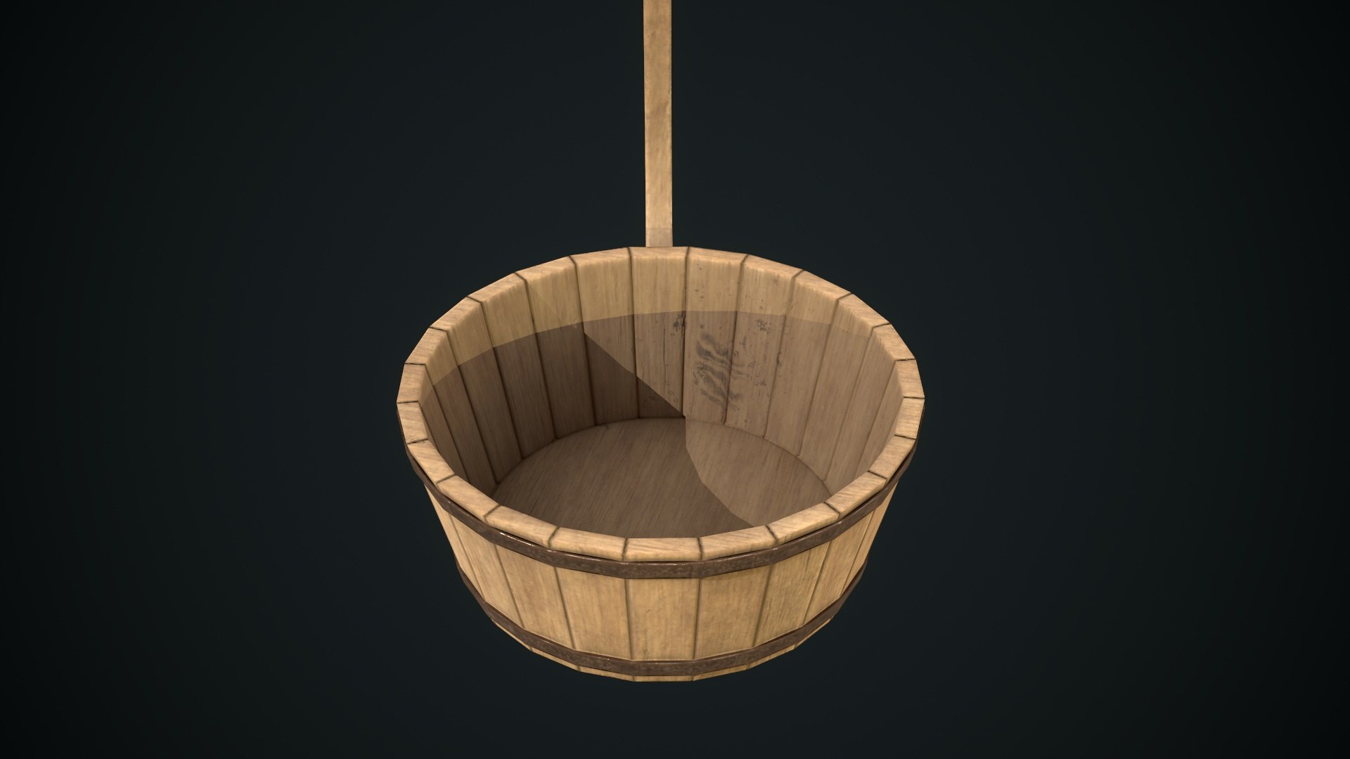 Wooden Low Poly Ladle 3D Model - TurboSquid 1939696