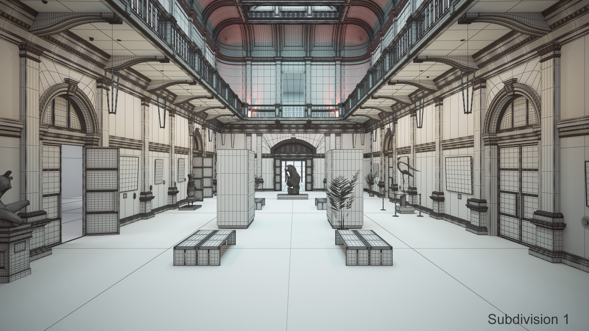 3D Art Gallery Model - TurboSquid 1933182