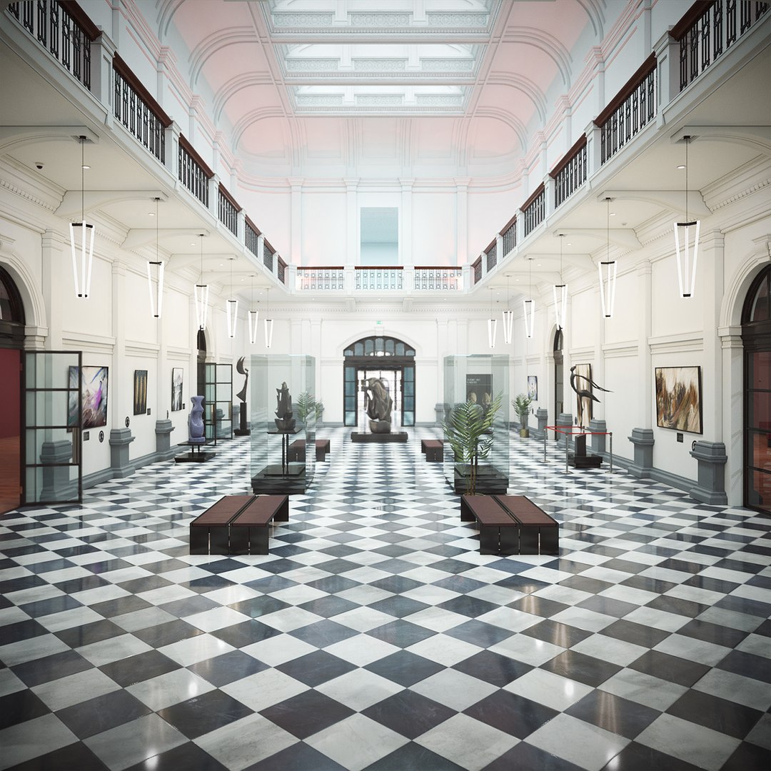 3D Art Gallery Model - TurboSquid 1933182