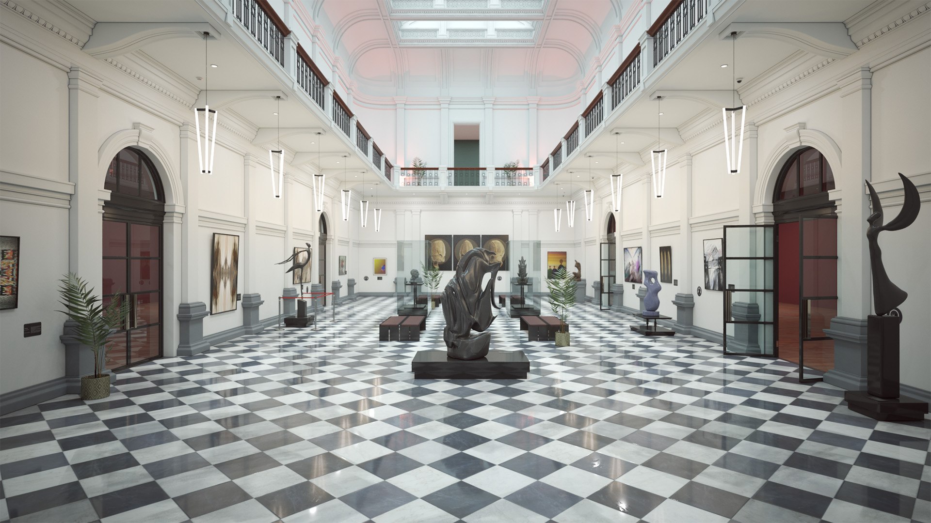 3D Art Gallery Model - TurboSquid 1933182